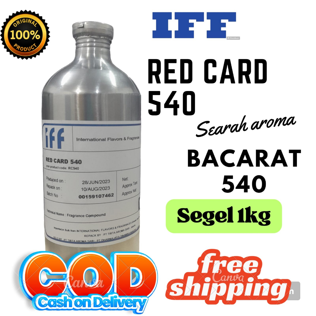 Jual SEGEL 1 KG RED CARD BY IFF SEARAH AROMA BACARAT ( SEGEL ) | Shopee ...