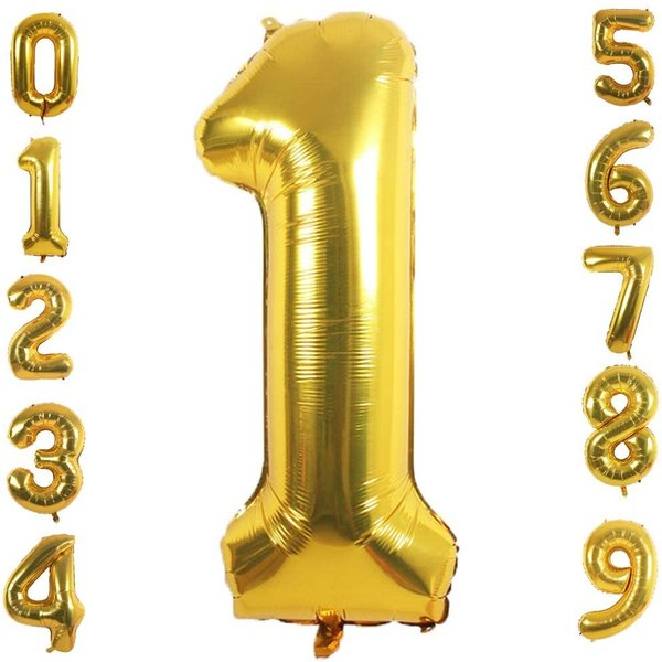 Jual Balon Foil Angka 0-9 Warna 16 Inch Balon Balon Huruf Balon Angka ...