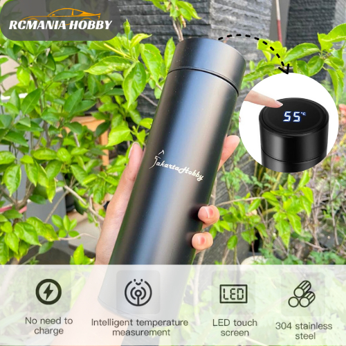 Jual Botol Minum Stainless Termos Smart LED Temperatur Display Suhu ...