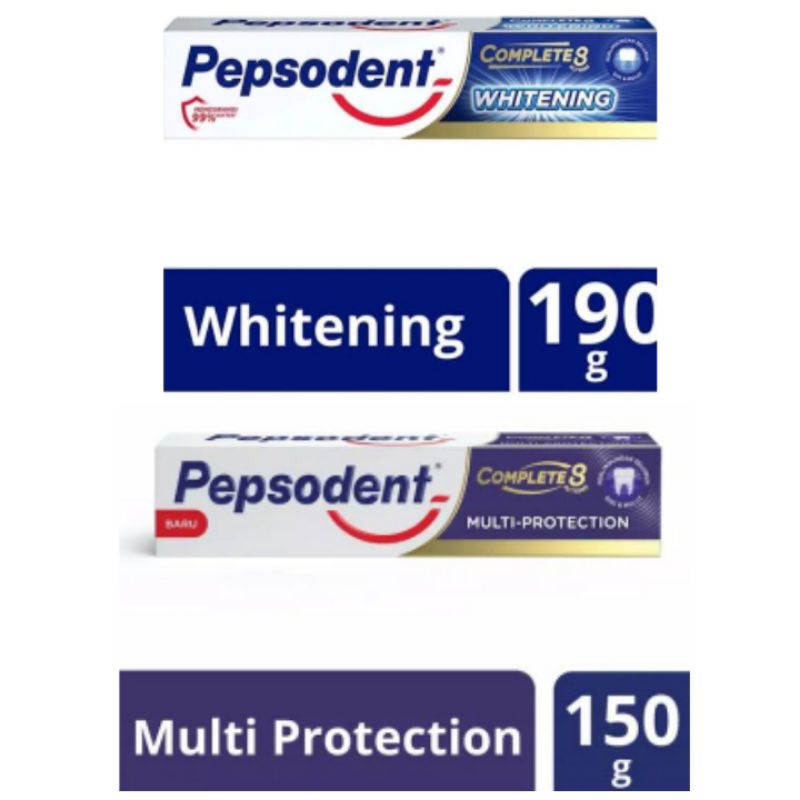 Jual Pepsodent Complete 8 Action 150gr / Pepsodent Action 123 Whitening ...