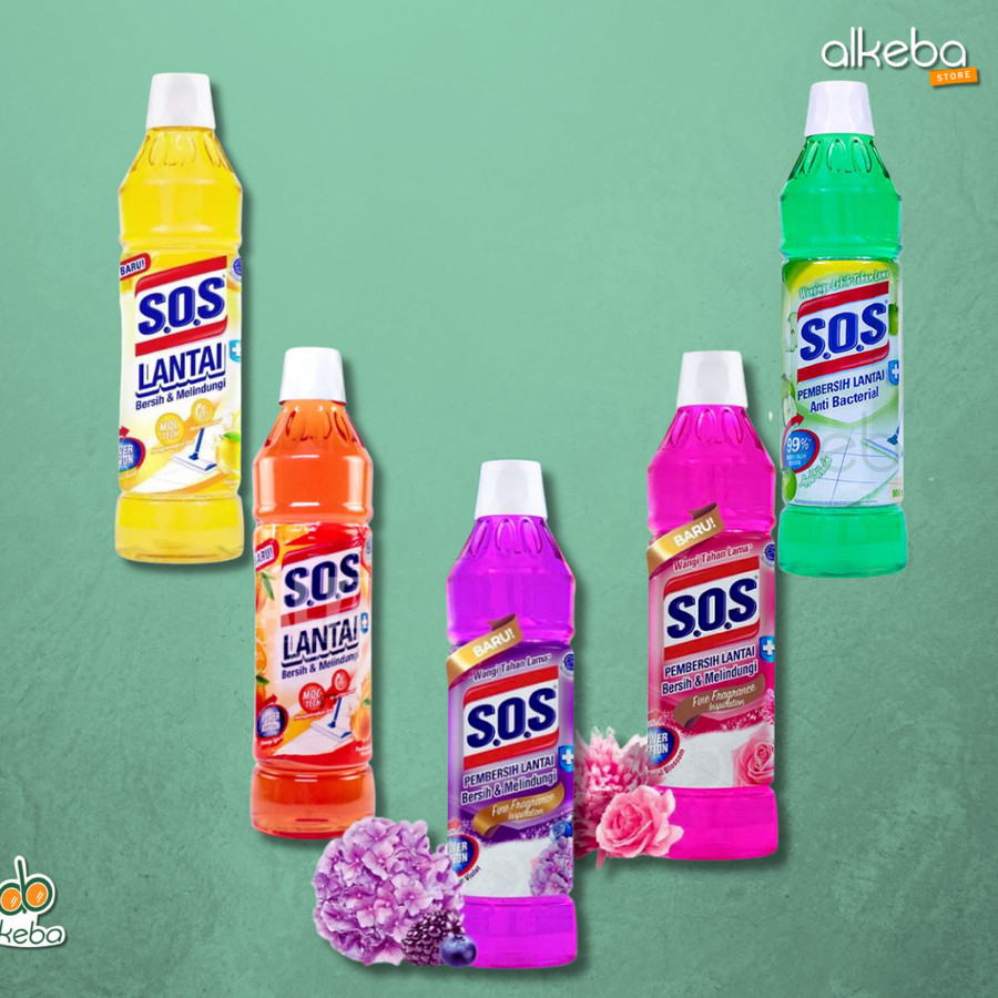 Jual SOS Floor Cleaner Botol 800 ml Sabun pel Cuci Lantai | Shopee ...
