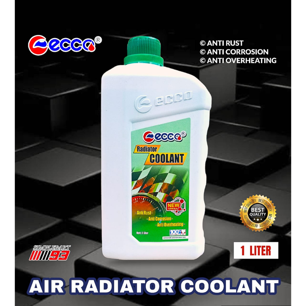 Jual AIR RADIATOR COOLANT [ ECCO ] UNTUK SEMUA MOTOR & MOBIL 1000ML ...