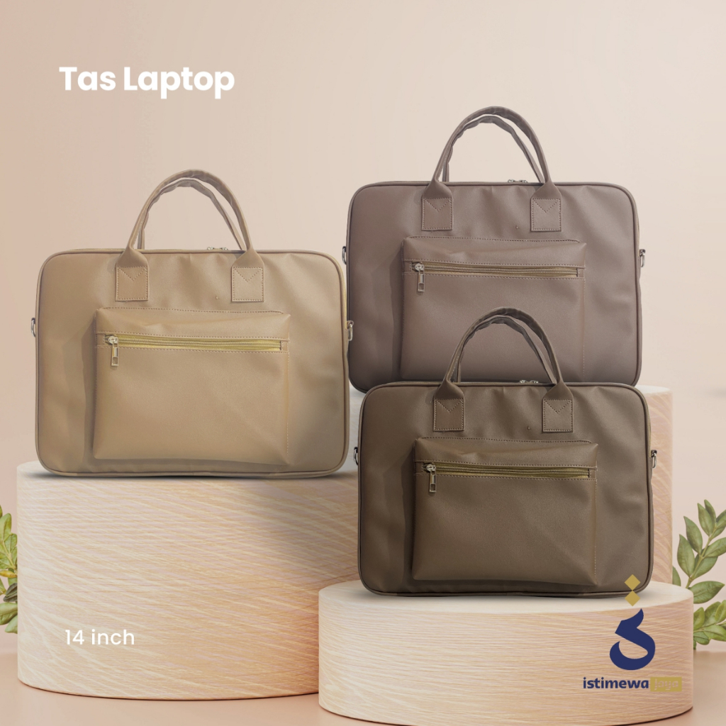 Jual [ISTIMEWA] Tas Laptop 14 inch tas laptop wanita waterproof Tali ...