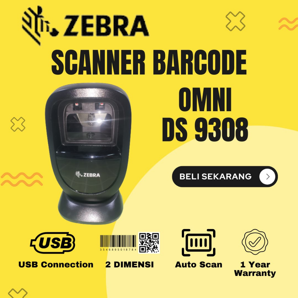 Jual ZEBRA DS9308 - Barcode Scanner Omnidirectional 2D | Shopee Indonesia