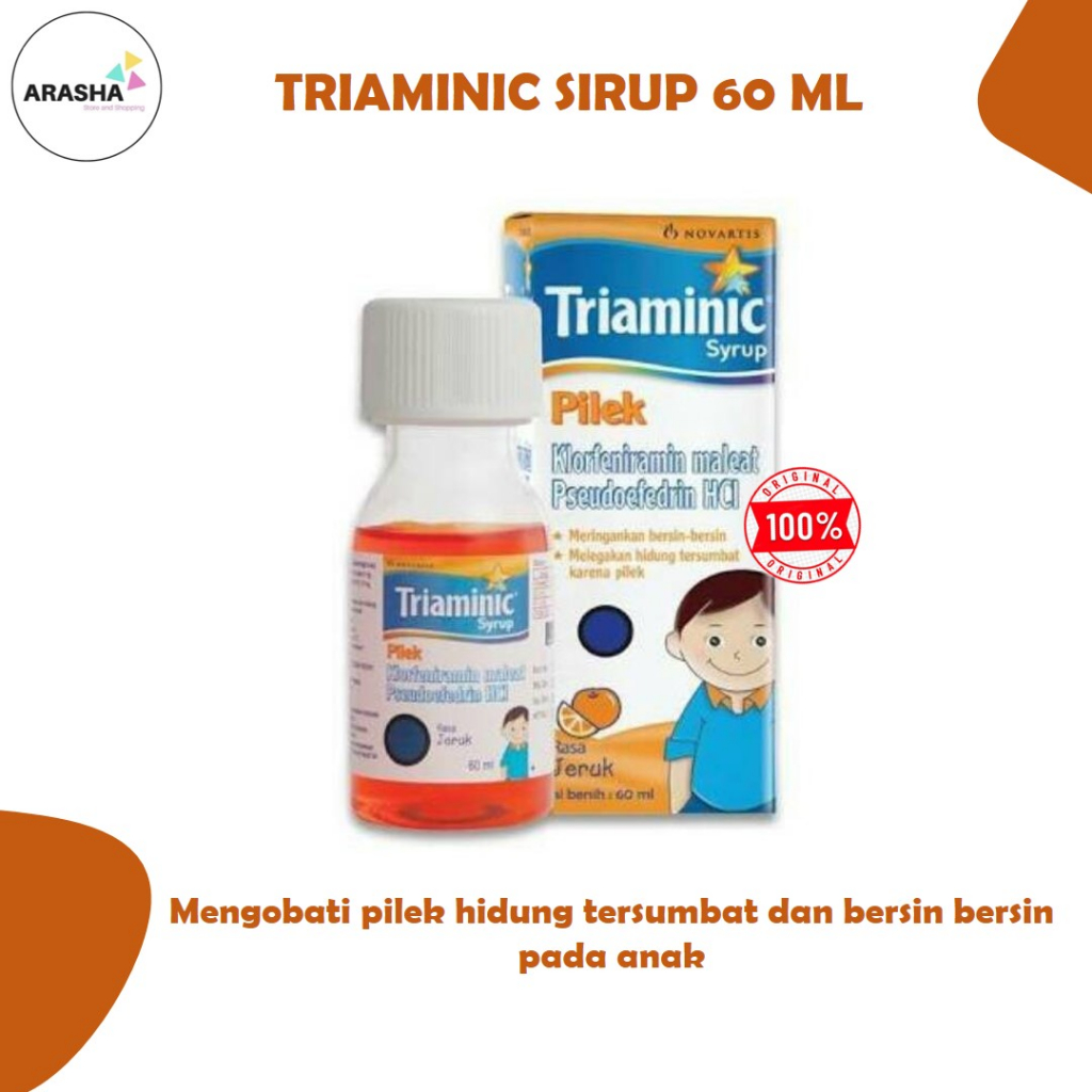 Jual TRIAMINIC PILEK SIRUP 60 ML - Mengobati pilek hidung tersumbat dan ...