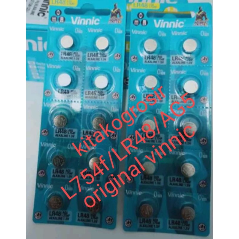 Jual BATERAI battery JAM TANGAN Vinnic|L754/ LR48 AG5 | Shopee Indonesia