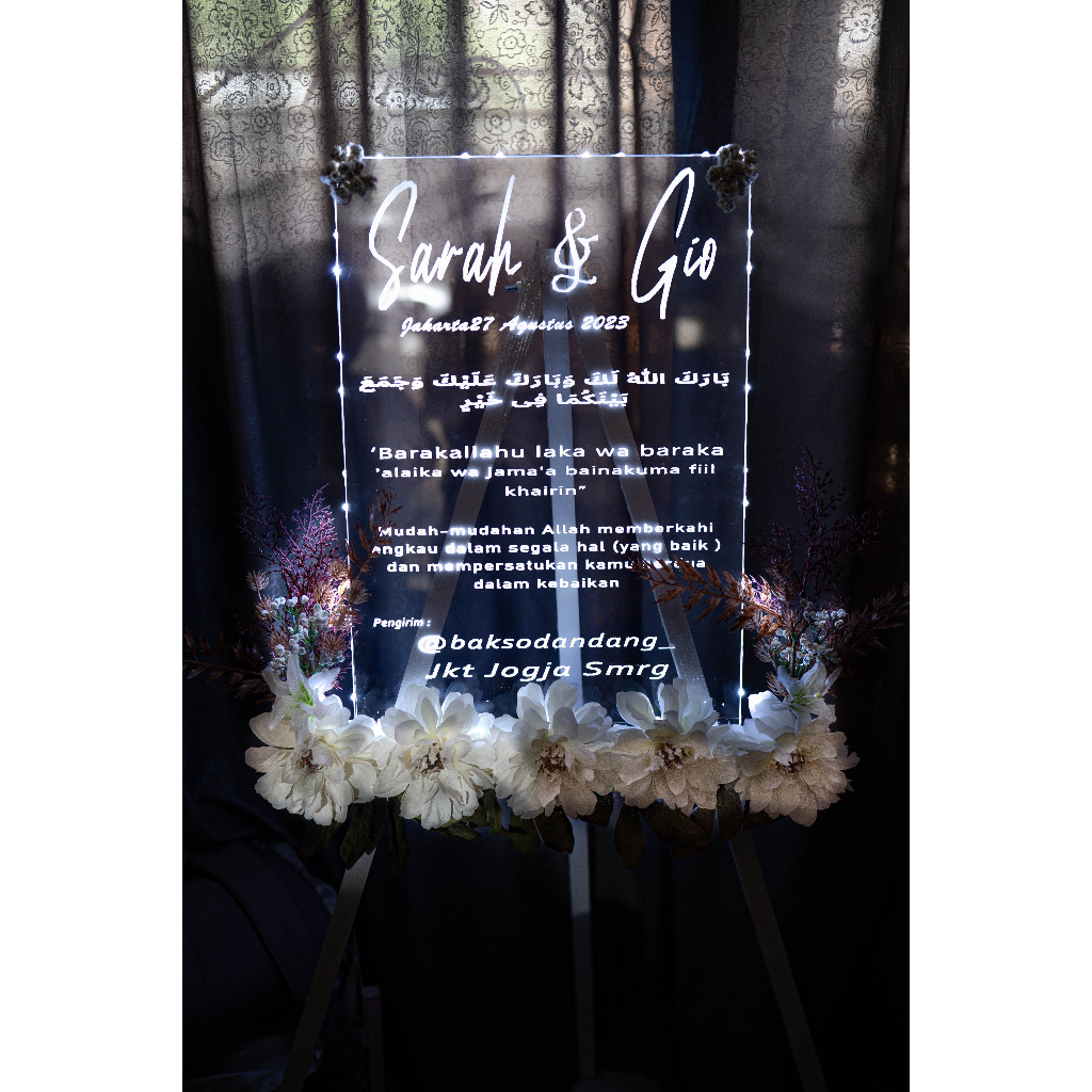 Jual Akrilik Welcome sign Wedding BISA DIKIRIM KELUAR KOTA Acrylic ...