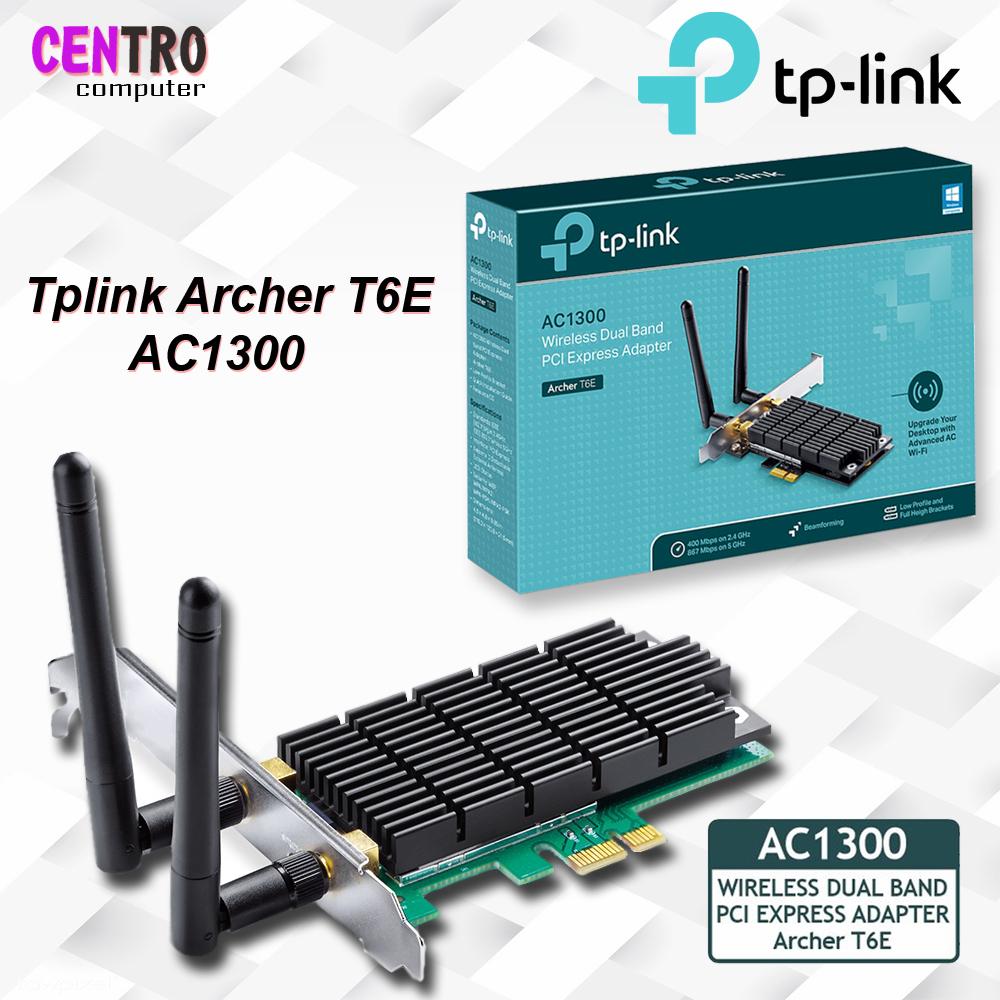 Jual Tplink Archer T6E AC1300 Wireless Dual Band PCI Express Adapter ...