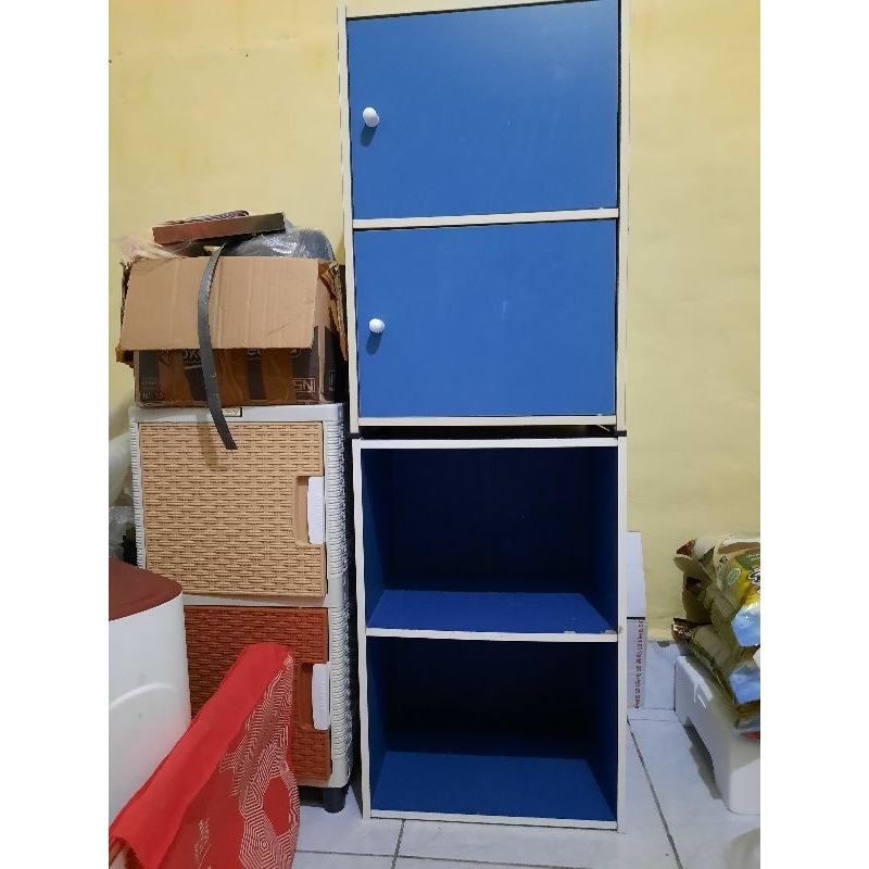 Jual rak buku panel rak serbaguna preloved total 2 pc 4tingkat | Shopee ...