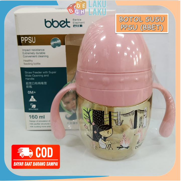 Jual Botol Susu BBET bahan PPSU / Botol PPSU 160ml & 300ml Super Wide Neck / Botol Susu Leher ...