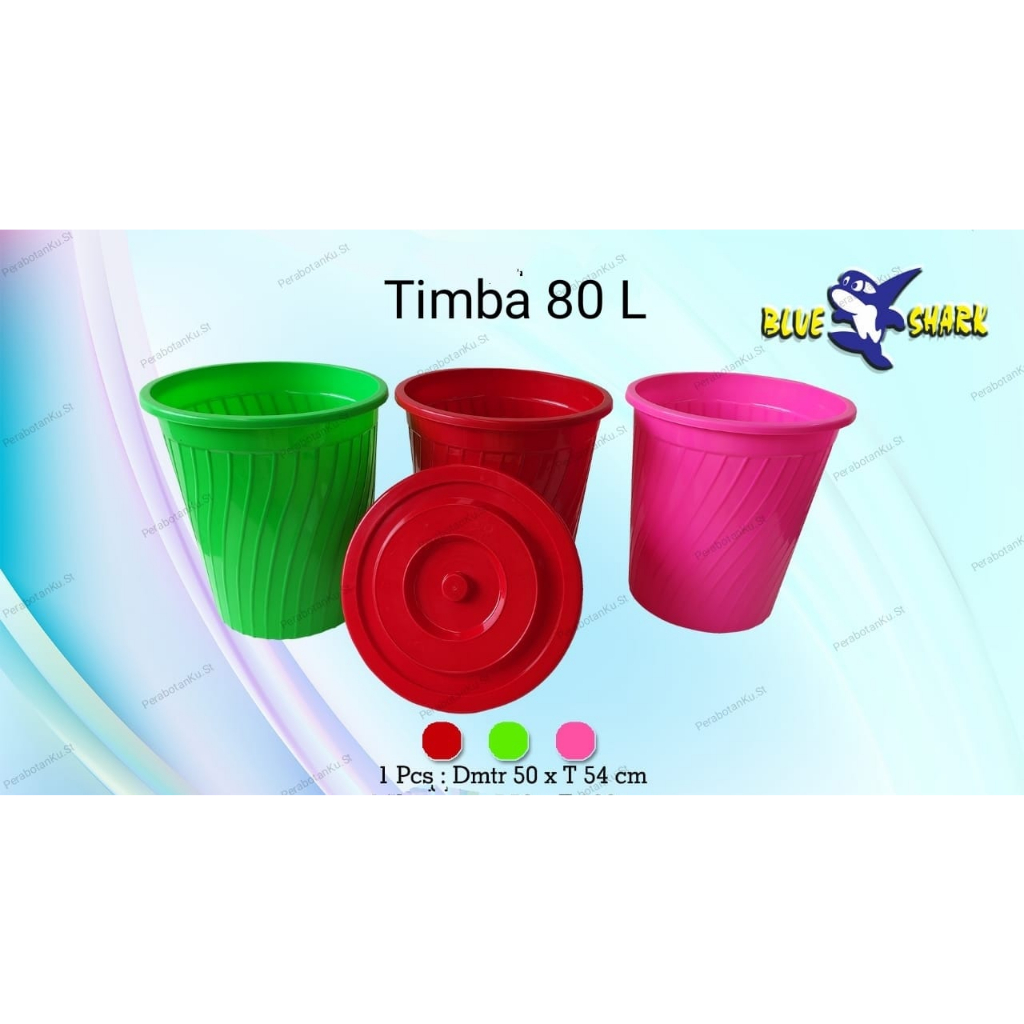 Jual TIMBA 80L + TUTUP (WARNA CERAH) / TIMBA AIR/ TONG AIR/ TIMBA BESAR ...