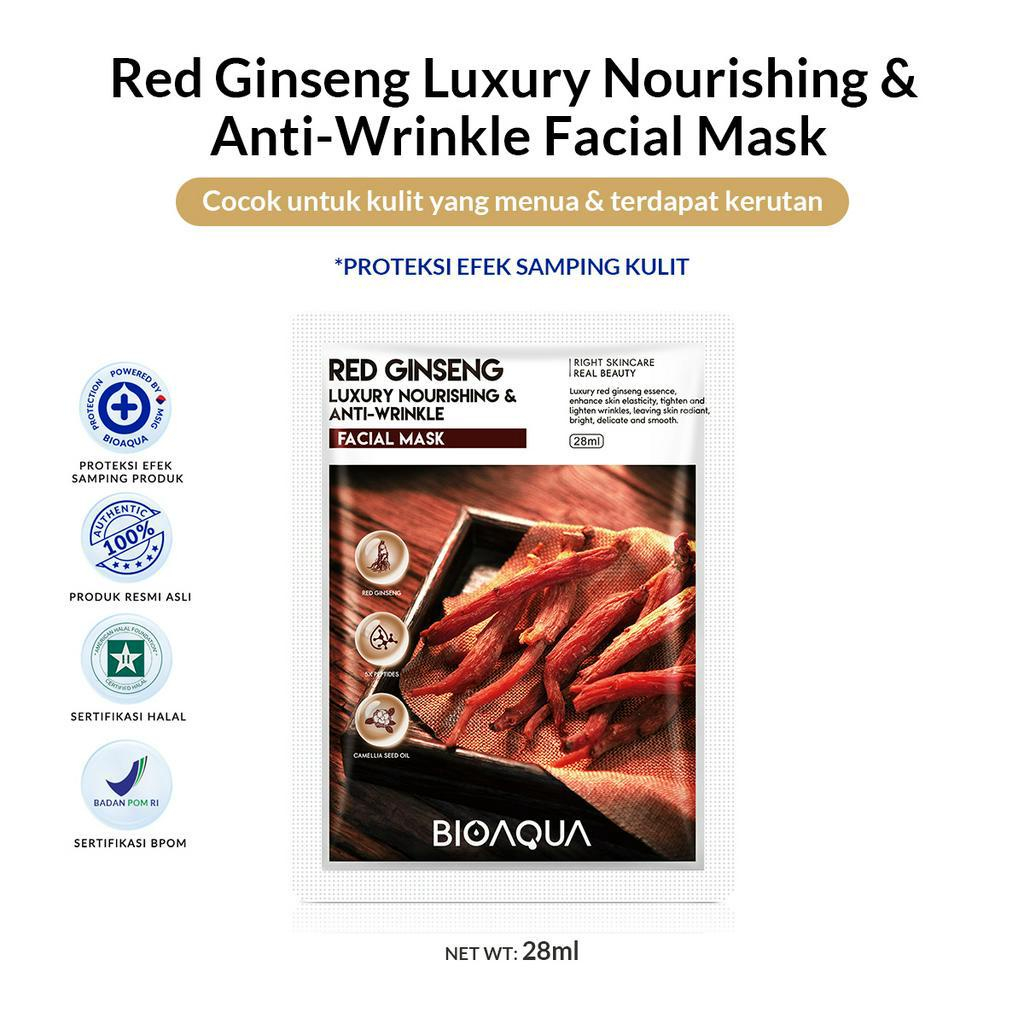 Jual BIOAQUA Sheet mask 10X / Floral The Effect masker wajah Whitening / Anti-Aging / Repair ...