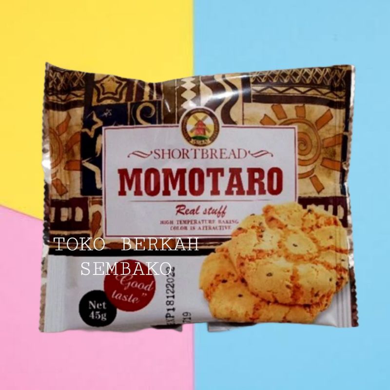 Jual AOKA Kukis ShortBread MOMOTARO Rasa Original 45gr -1 BUNGKUS ...