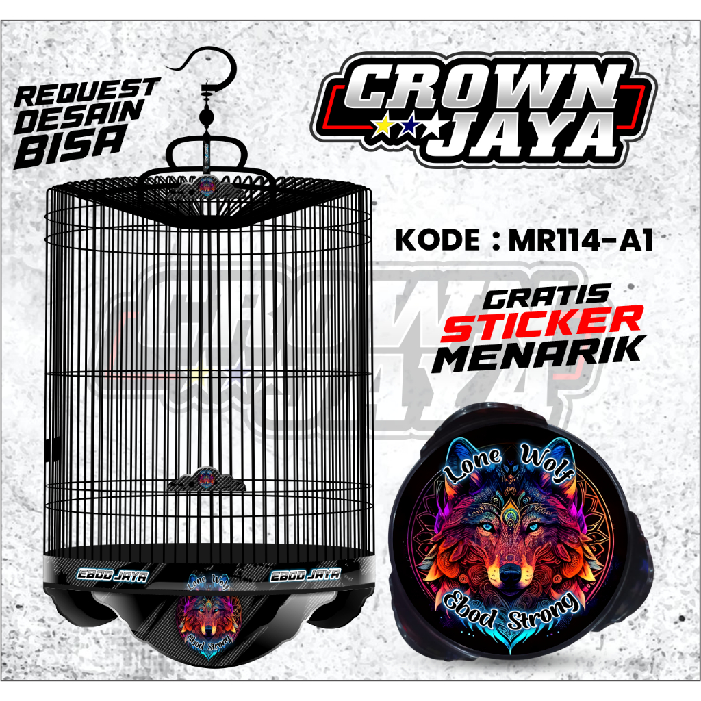 Jual Stiker Decal Sangkar Tebok Murai Custom Desain - Decal Tebok Bulat ...
