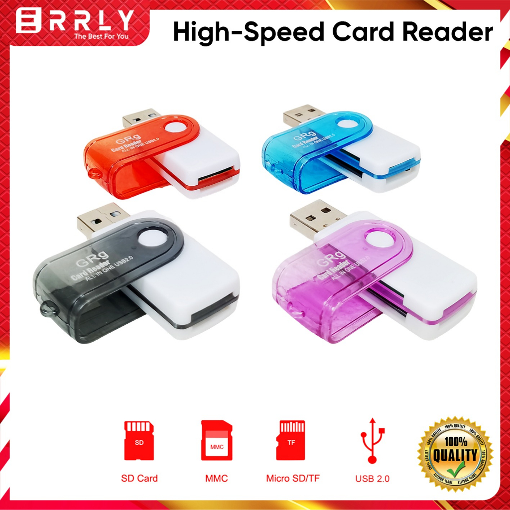 Jual CARDREADER USB Universal Memory MULTI 4 IN 1 HIGH SPEED Card ...