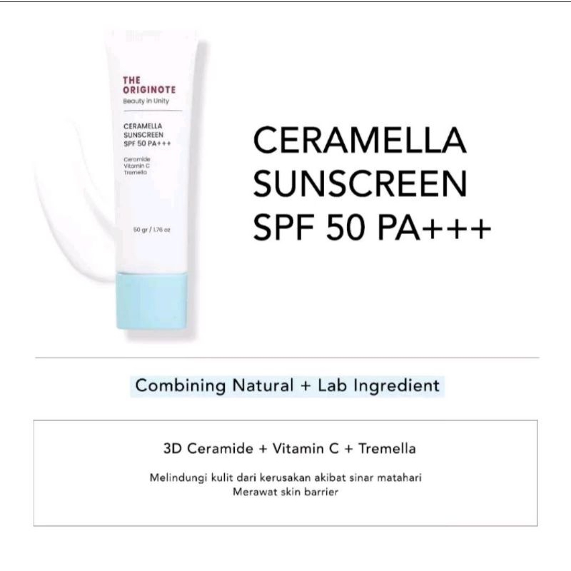 Jual The Originote Ceramella Sunscreen SPF 50 PA++++ sunscreen The ...