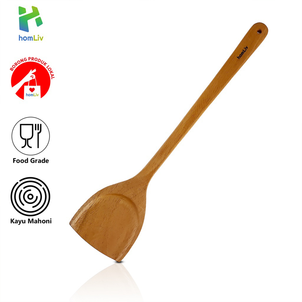 Jual Ktmstore Sutil Kayu Mahoni MALIKA Panjang Foodgrade Spatula Extra ...
