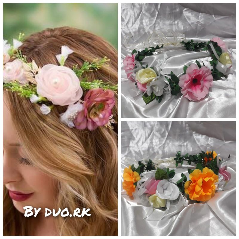 Jual FLOWER CROWN BANDO MAHKOTA BUNGA BESAR LINGKAR KEPALA HIASAN ...