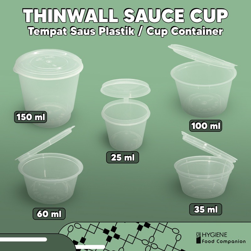 Jual THINWALL 100 ML & 150 ML ISI 50 PCS | Shopee Indonesia
