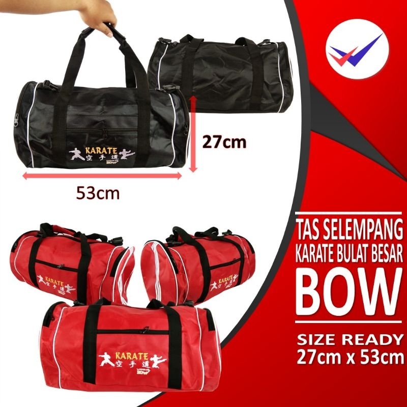 Jual Tas training latihan travel bag gym bulat sedang jinjing selempang ...