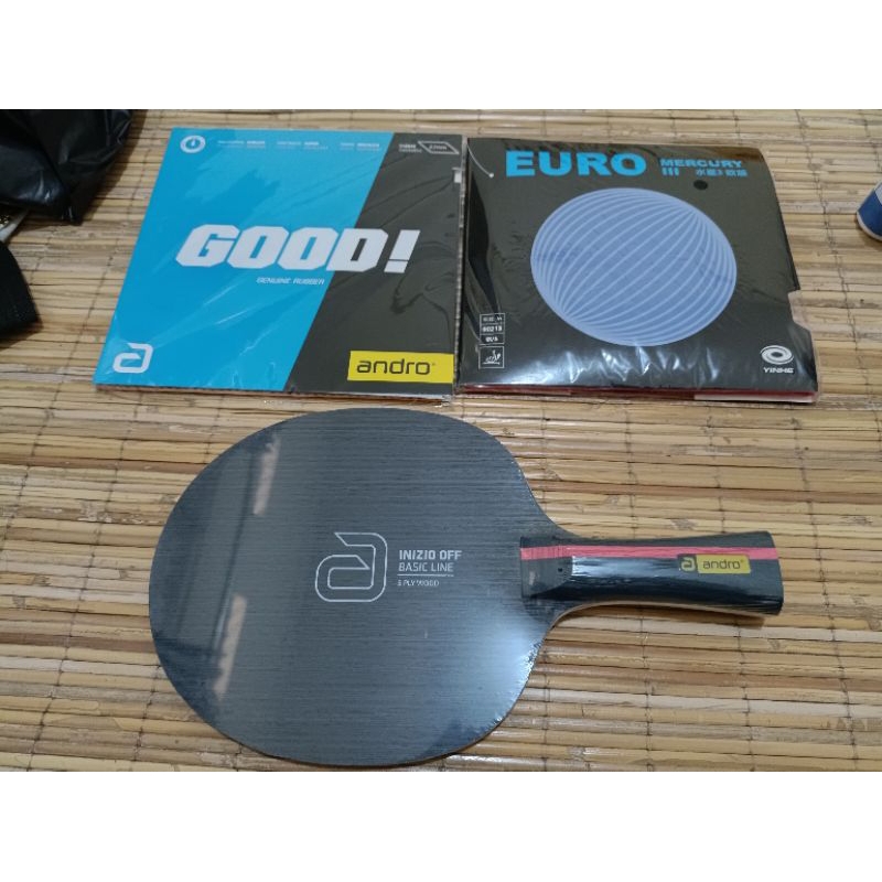 Jual PAKET BET TENIS MEJA ANDRO INIZIO OFF PLUS GOOD ORIGINAL | Shopee Indonesia