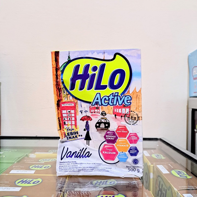 Jual HiLo Active Chocolate / Vanilla / Caramel Latte 500 gram - Susu ...