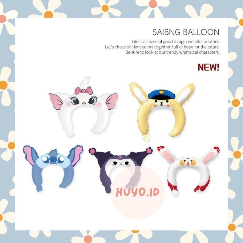 Jual Balon Bando Sanrio | Balon Bando Stich | Balon Bando karakter ...