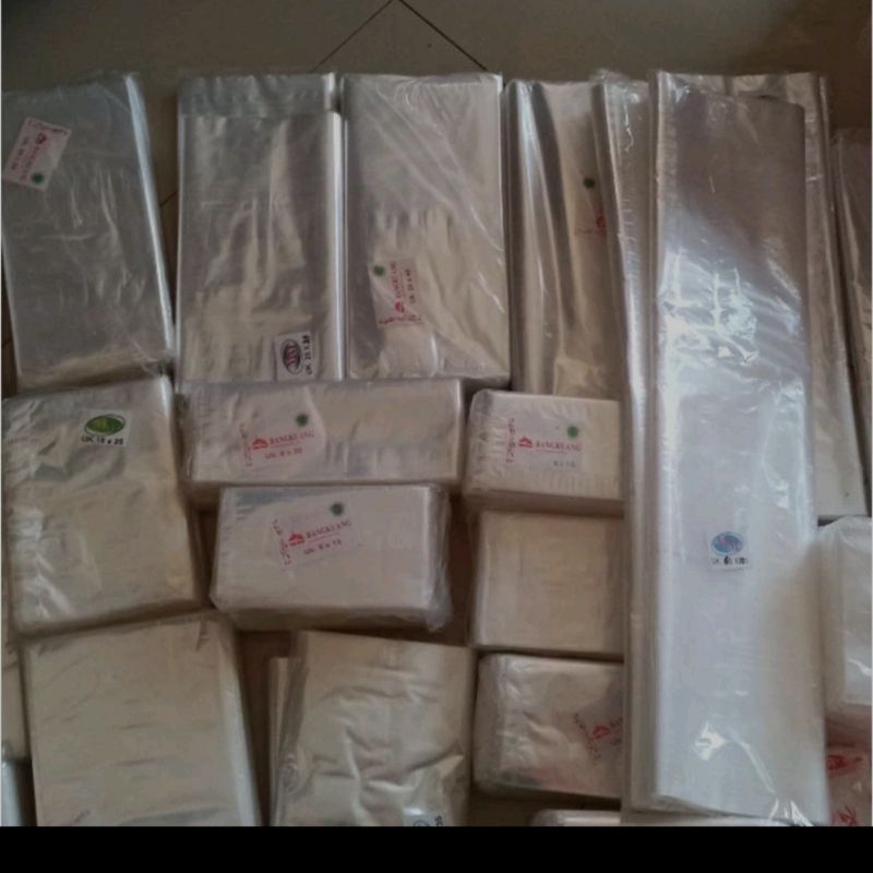 Jual 1 KG Plastik Kantong Besar Laundry / Plastik PP Bening / Plastik ...