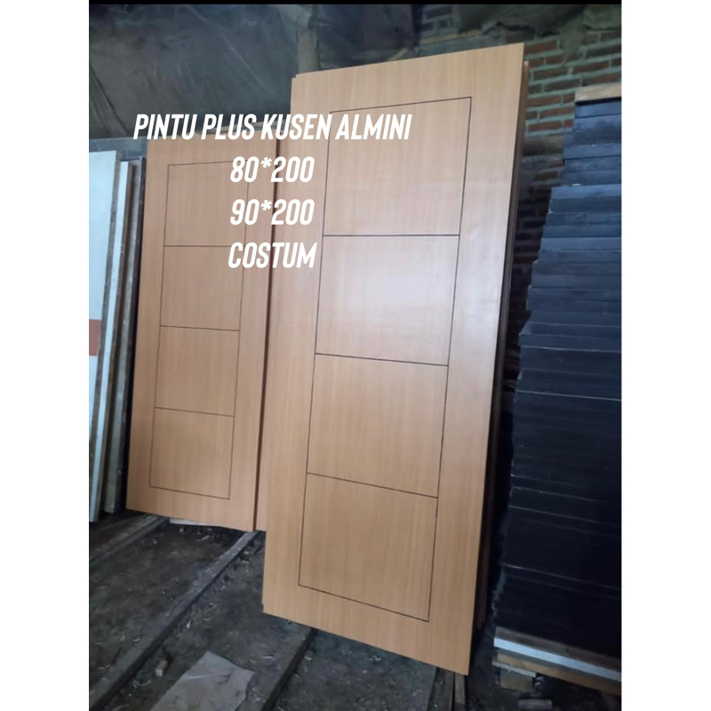 Jual Satu Set Pintu plus Kusen Almini / Pintu Plus Kusen Alumunium ...