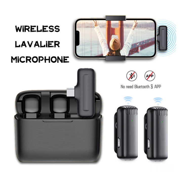 Jual SMARTCOM - X9 Mic Wireless Dual Lavalier Microphone Plug & Play ...