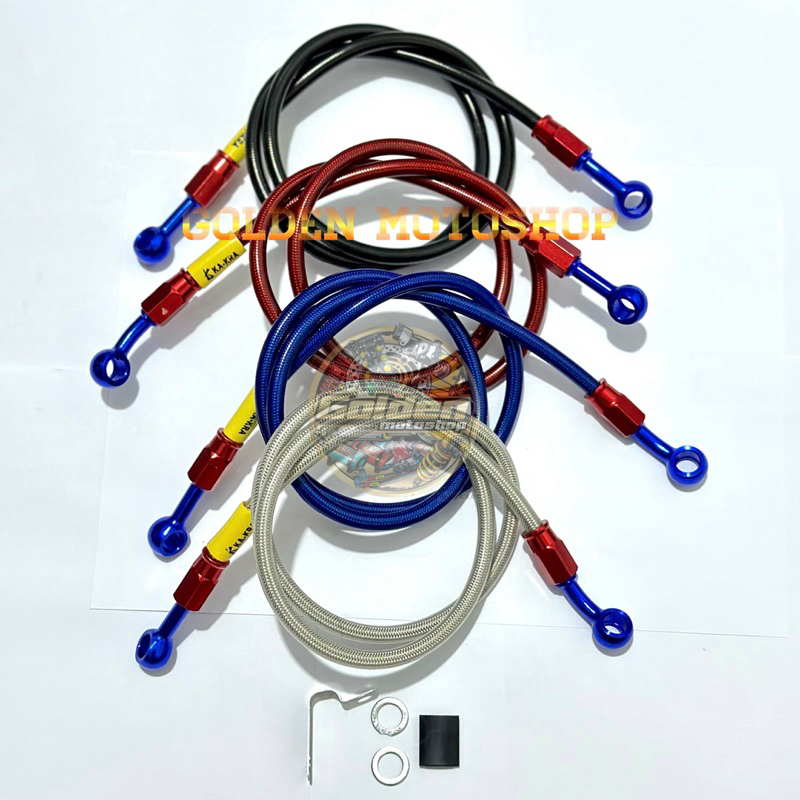 Jual Selang Rem Depan 95cm Universal CNC bisa masuk semua motor ...