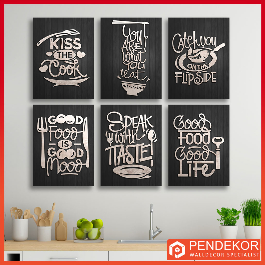 Jual Ukuran JUMBO 30x40 Hiasan Dinding Dapur Pajangan Ruang Makan ...