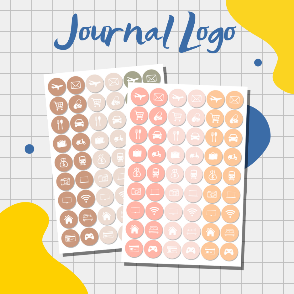 Jual Sticker Journal Logo / Stiker Logo Jurnal Aesthetic | Shopee Indonesia