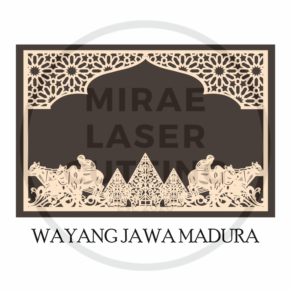 Jual Bingkai Mahar Pernikahan/ Mahar Lasercut / Pigura Mahar 35x50cm ...