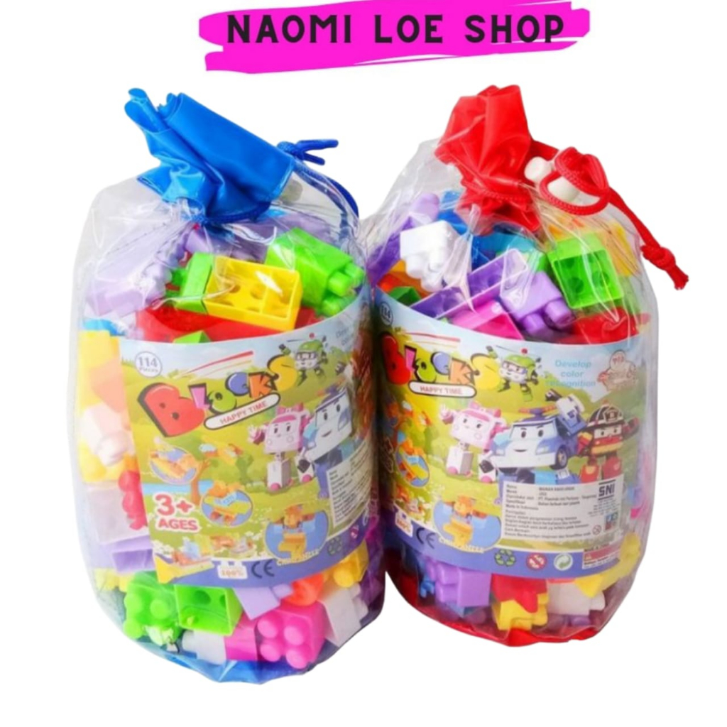 Jual BLOCK HAPPY TIME 114 PCS - BLOCKS SUSUN MAINAN EDUKASI ANAK ...