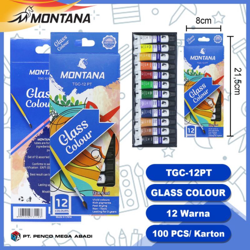 Jual cat kaca Montana 12 warna | Shopee Indonesia