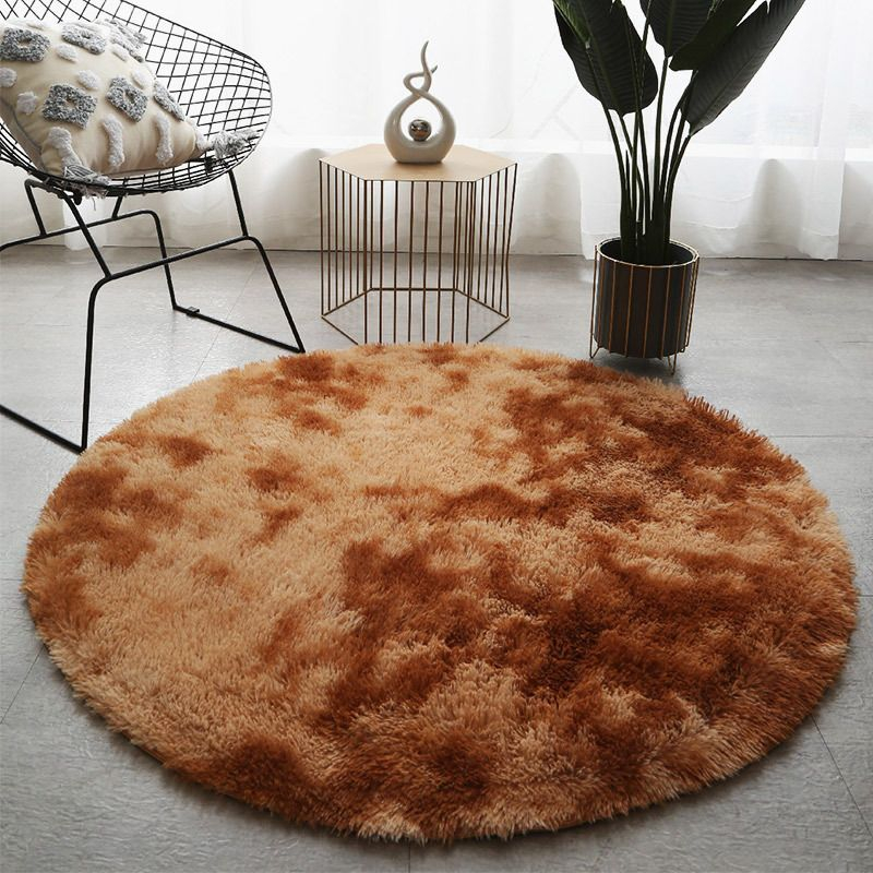 Jual Karpet Bulat Ombre & Motif Warna Diamater 100cm/Karpet Bulu Lantai ...