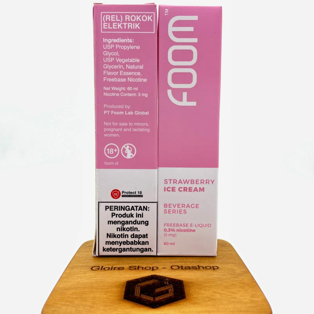 Jual Freebase - Liquid Foom Strawberry Ice Cream 60ML by Foom Lab ...