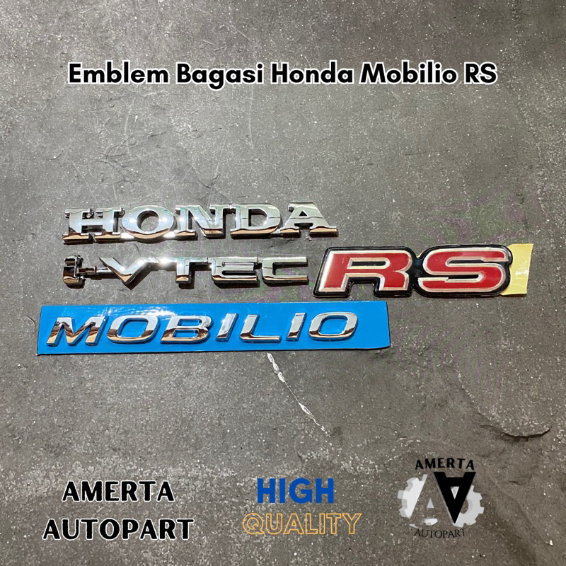 Jual Emblem Logo Sticker Bagasi Honda Mobilio RS I vtec | Shopee Indonesia
