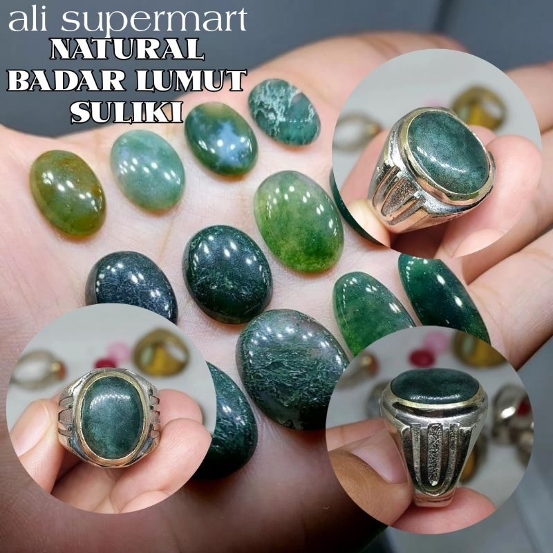 Jual Batu akik natural badar lumut suliki | Shopee Indonesia
