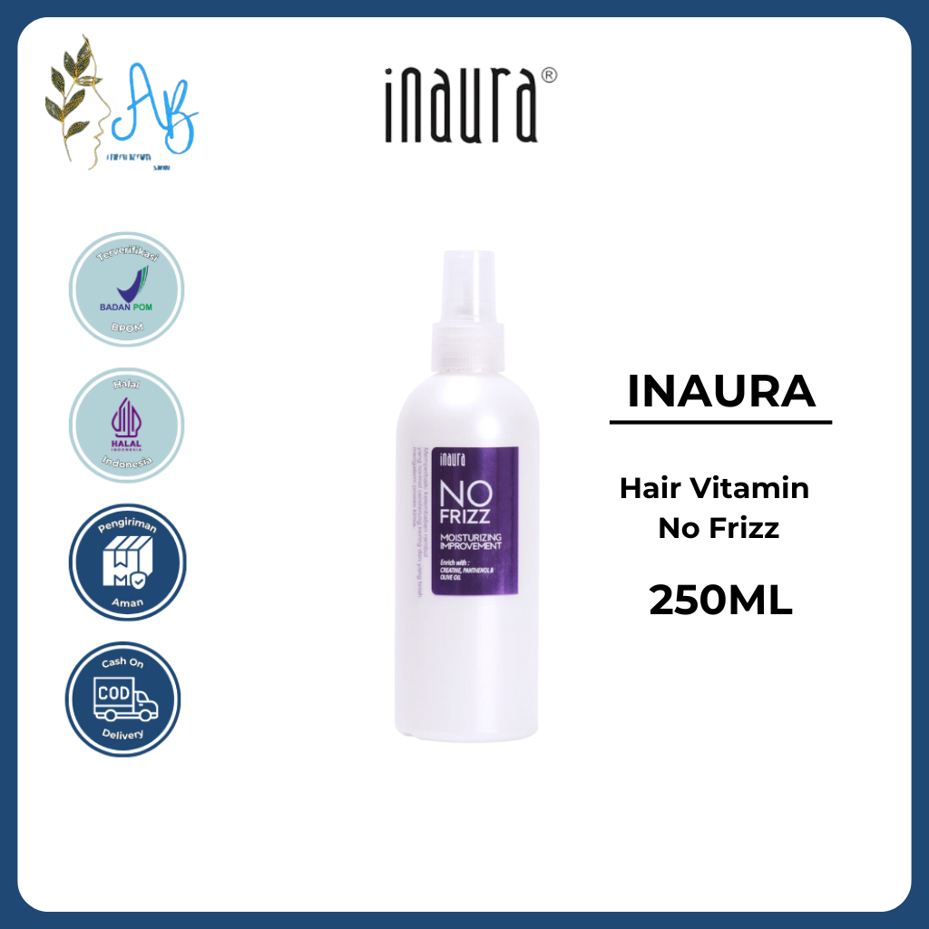 Jual INAURA NO FRIZZ 250ML VITAMIN RAMBUT PEWARNAAN / VITAMIN PELURUSAN ...