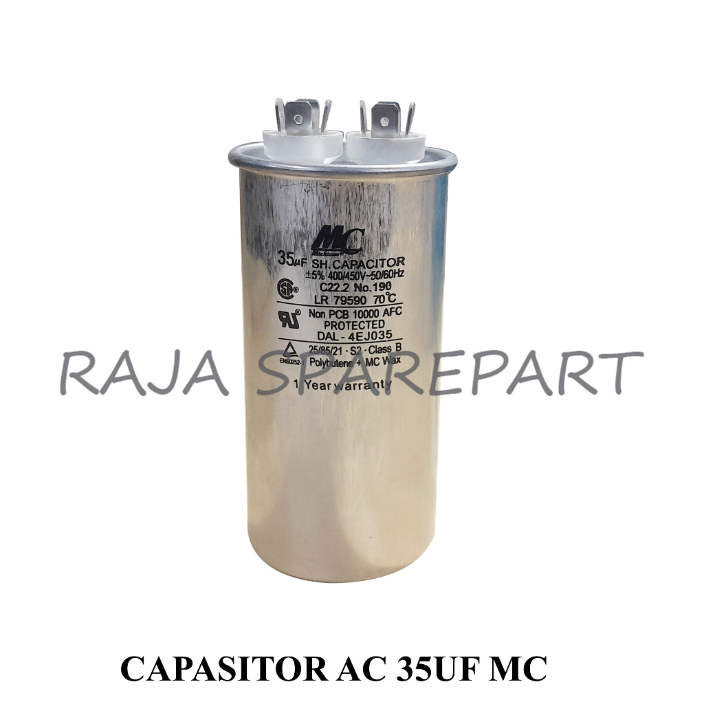 Jual C35MC CAPACITOR AC MERK MC 35UF/KAPASITOR/CAPASITOR AC 35UF MC | Shopee Indonesia