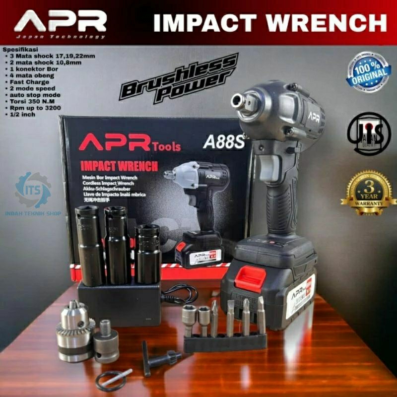 Jual Promo impact wrench A88S APR JAPAN mesin pembuka baut ban mobil ...