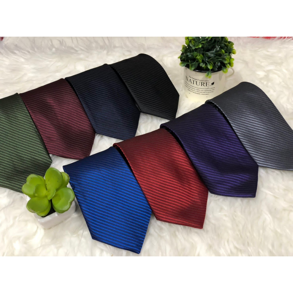 Jual Dasi Pria Motif Salur Ukuran 3inc Bahan 100% Polyester Tebal Warna ...