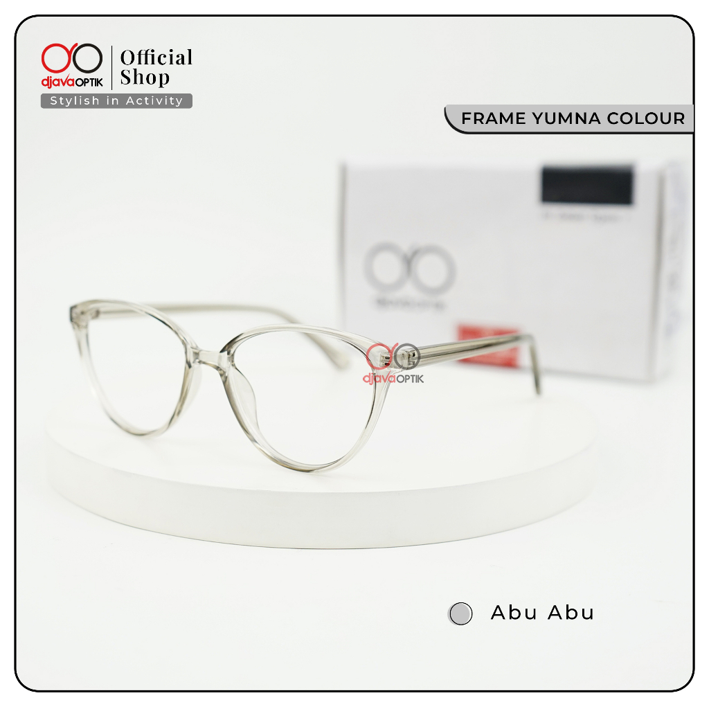 Jual DJAVA OPTIK - Frame Yumna - Kacamata Minus Photocromic Wanita Cat Eye Plastik Best Seller ...