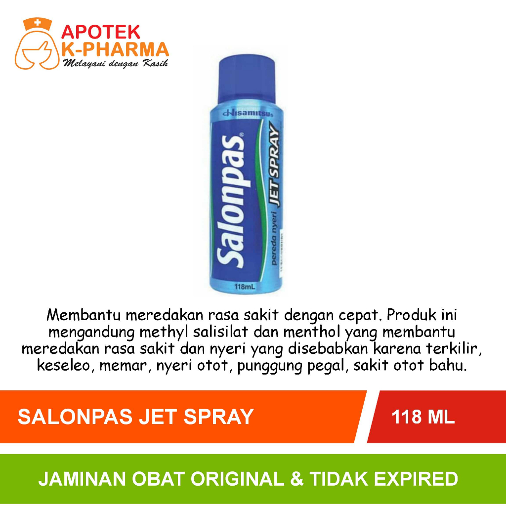 Jual Salonpas Jet Spray Isi 118ml Obat Original | Shopee Indonesia