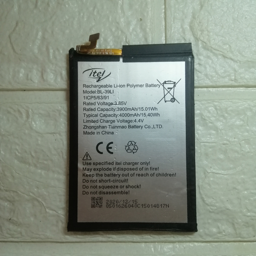 Jual Baterai Itel vision 1 BL-39LI Battery batre copotan | Shopee Indonesia