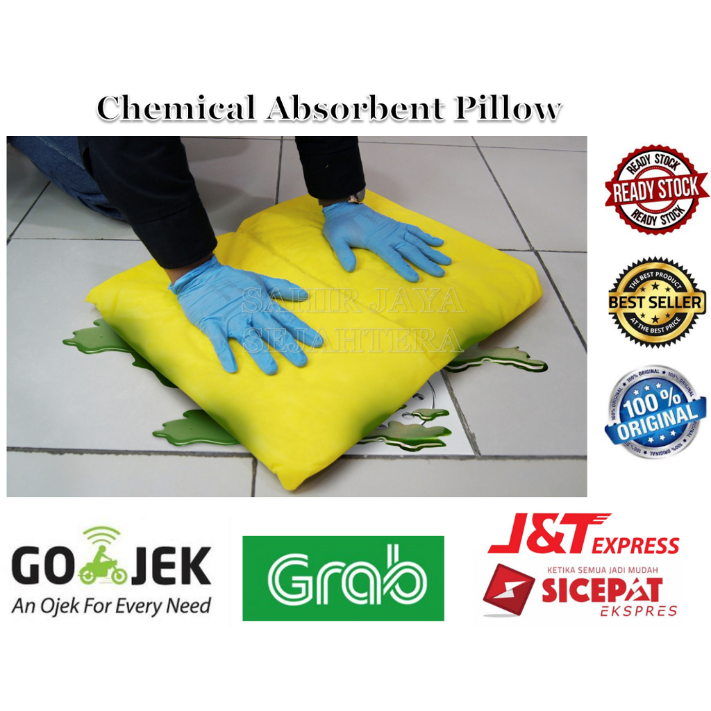 Jual Chemical Absorbent Pillow 20 cm x 25 cm 1 Bale isi 32 Pcs Harga ...