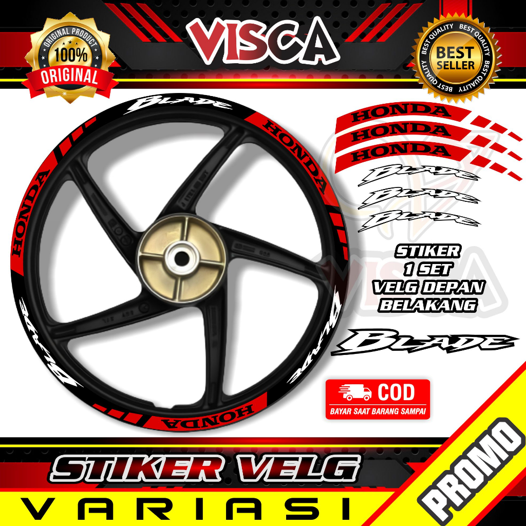 Jual Stiker Velg List Velg Motor Stiker Velg Sticker Velg BLADE ...