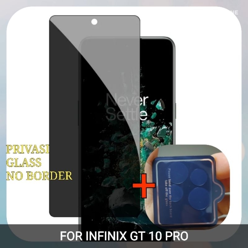 Jual INFINIX Note 40 , GT 10 PRO , GT 20 Pro PREMIUM TEMPERED GLASS ANTI SPY NO BORDER + LENSA ...